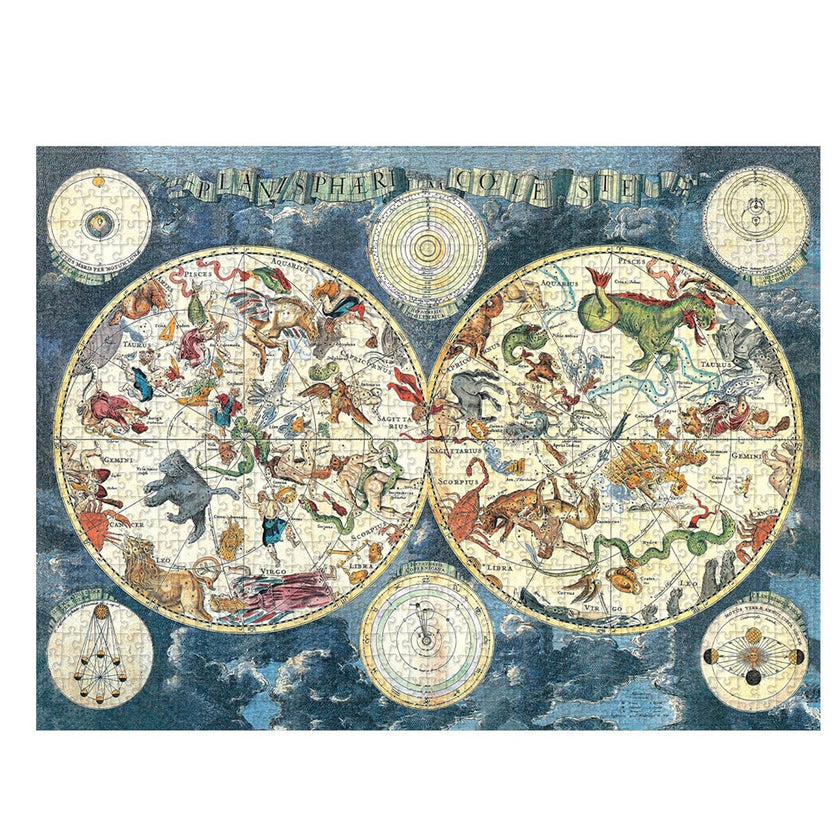 Celestial Planisphere 1000 Piece Jigsaw Puzzle | Royal Museums ...