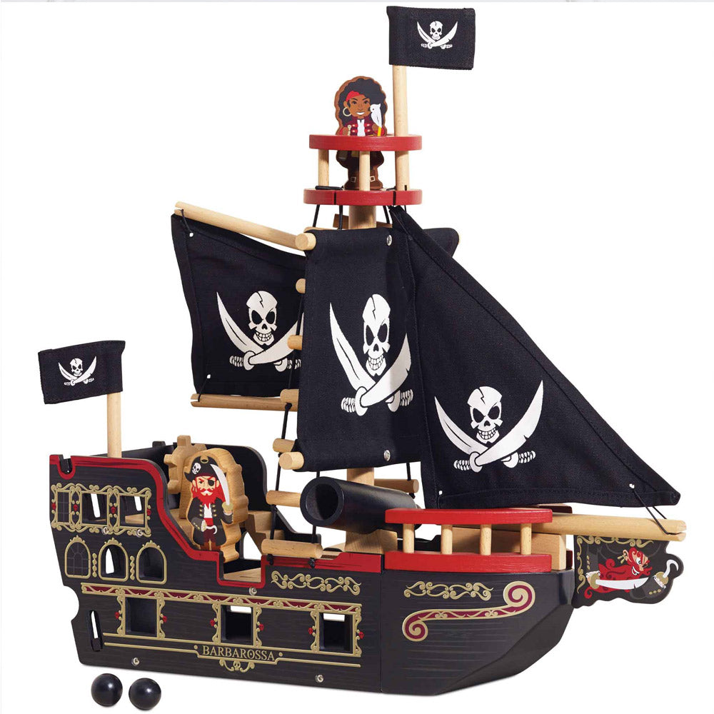 Wood Barbarossa Pirate Ship Toy | Pirates Exhibition | Children's Gifts ...