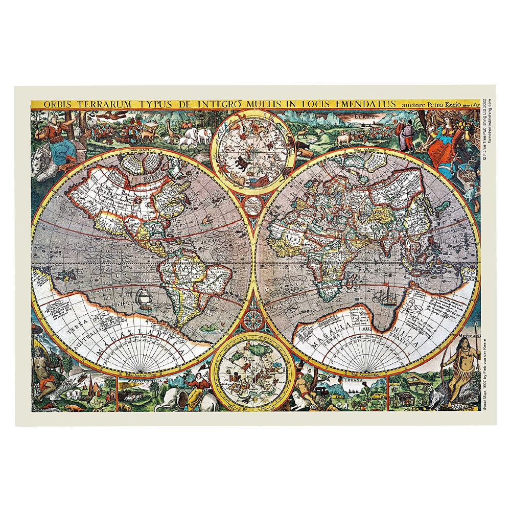 100 Pieces Antique Map of the World Jigsaw – Royal Museums Greenwich Shop