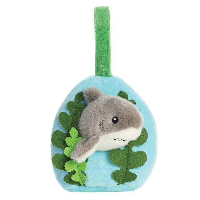Eco-Friendly Hideouts Reef Shark Plush Soft Toy with Kelp Forest Hideo ...
