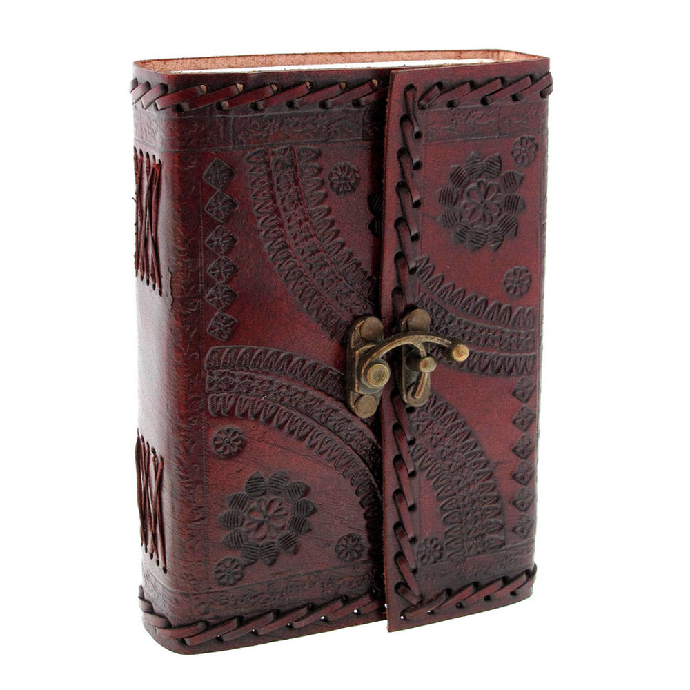 Buy Embossed Leather Metal Clasp Notebook | Royal Museums Greenwich Shop
