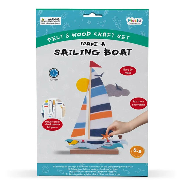 Felt and Wood Children's Craft Kit: Lighthouse or Sailing Boat – Royal ...