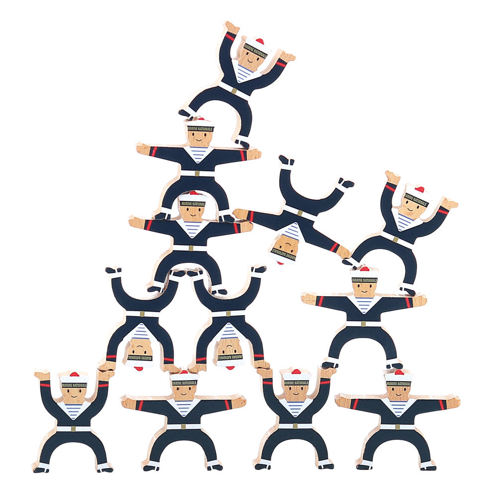 Wooden Sailor Acrobats Stacking Game – Royal Museums Greenwich Shop