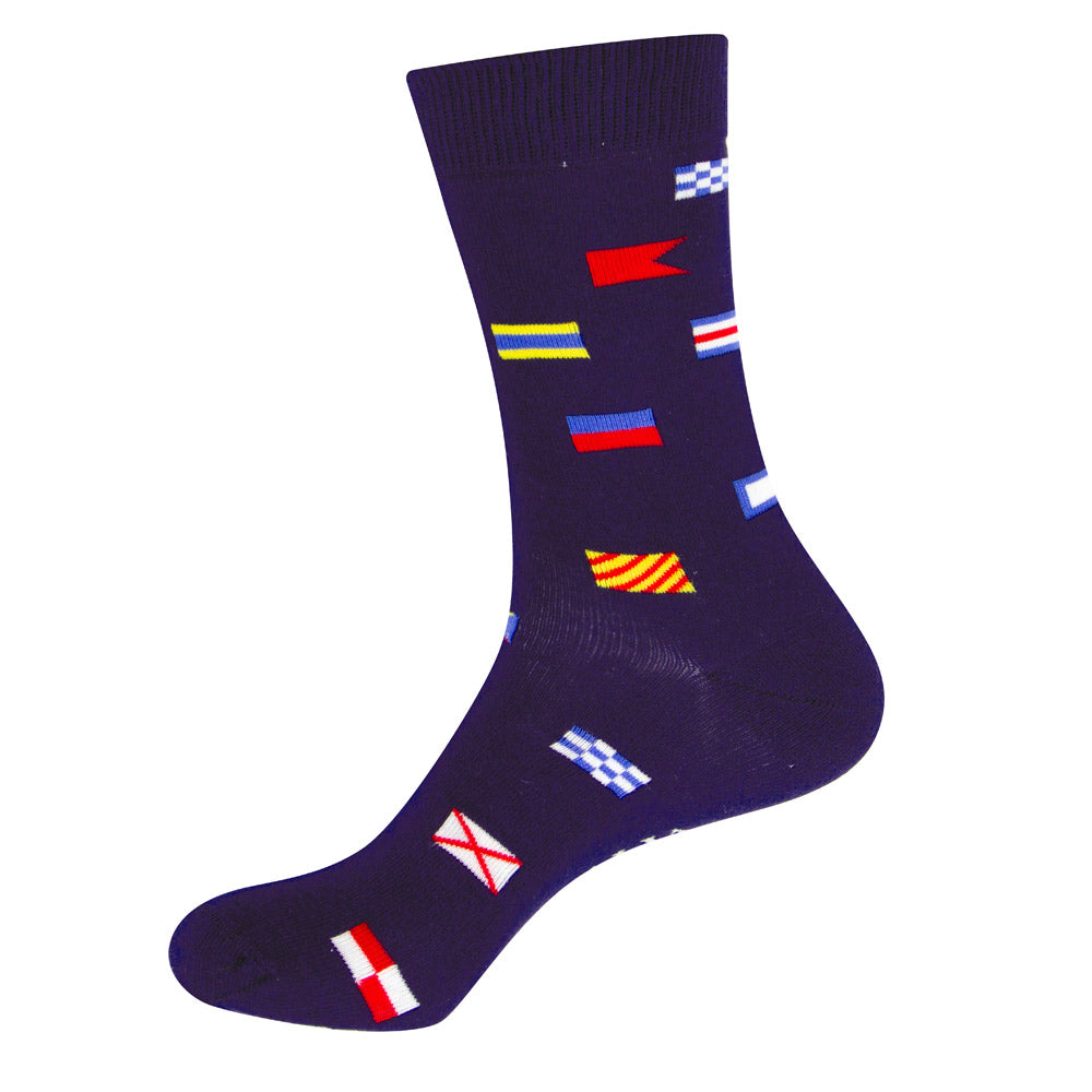 Nautical Signal Code Flag Socks | Nautical Clothing – Royal Museums ...