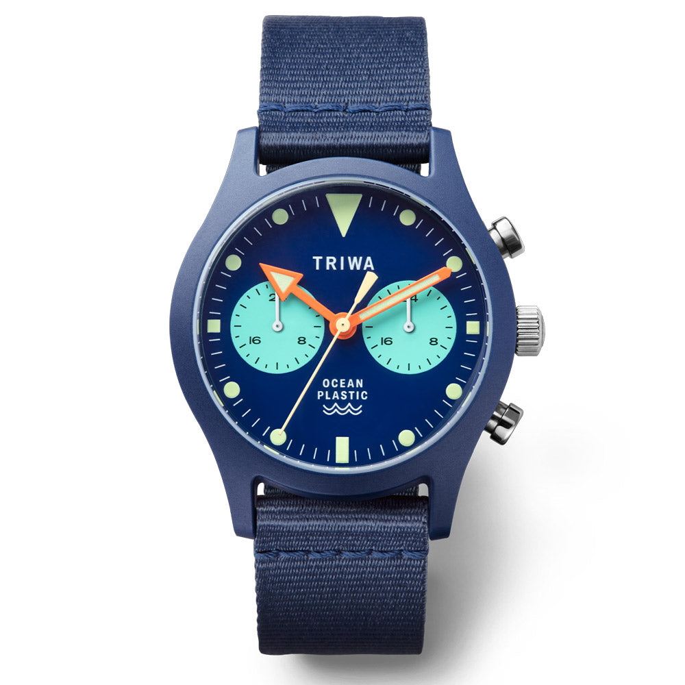 Eco-Friendly Recycled Ocean Plastic Dual Time Quartz Movement Watch ...