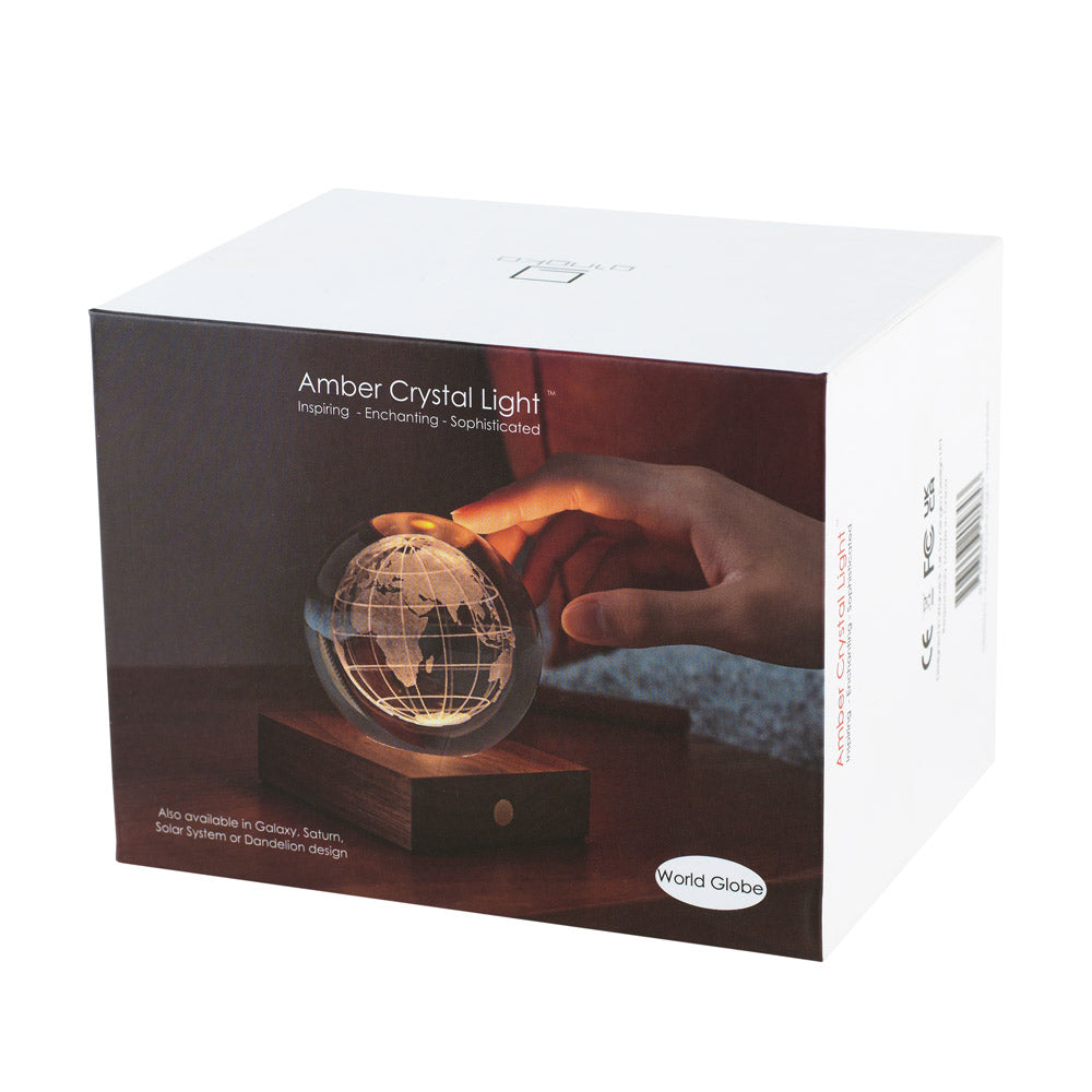 Buy Amber Crystal World Globe Light | Royal Museums Greenwich Shop