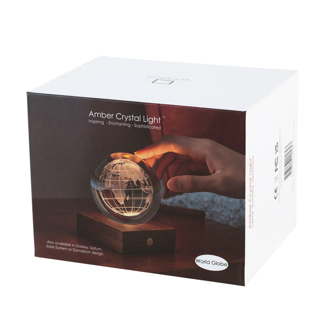 Buy Amber Crystal World Globe Light | Royal Museums Greenwich Shop