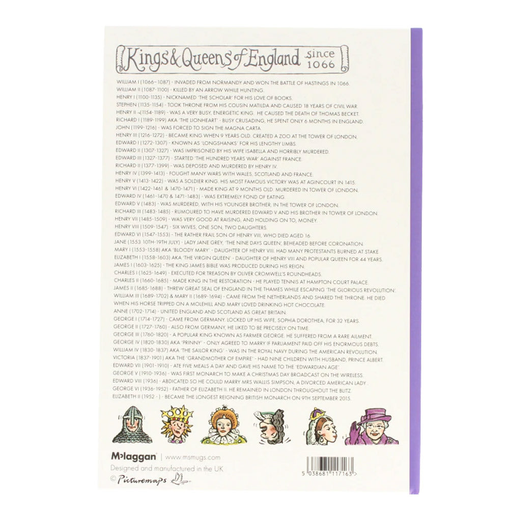 Buy British Kings & Queens Notebook | Home & Office | Queen's House ...