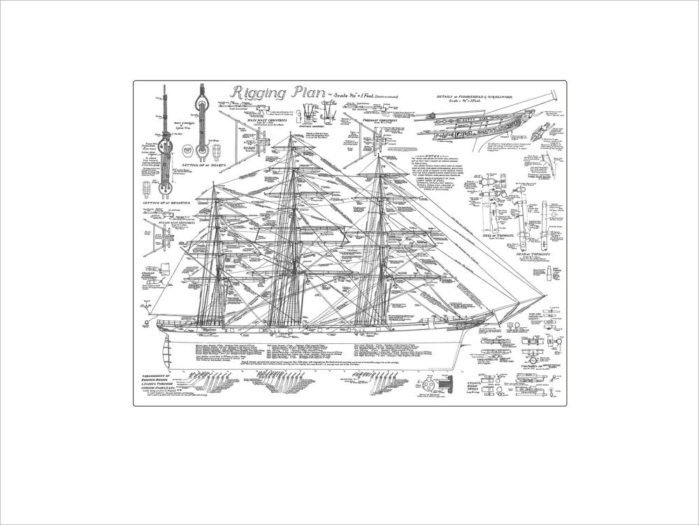 Cutty Sark Rigging Plan – Royal Museums Greenwich Shop